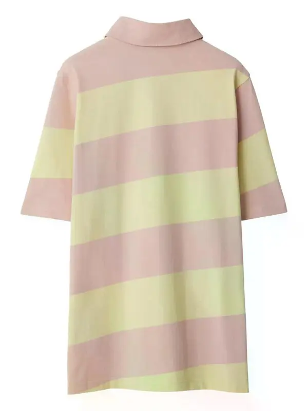 Burberry Striped Cotton Polo Shirt