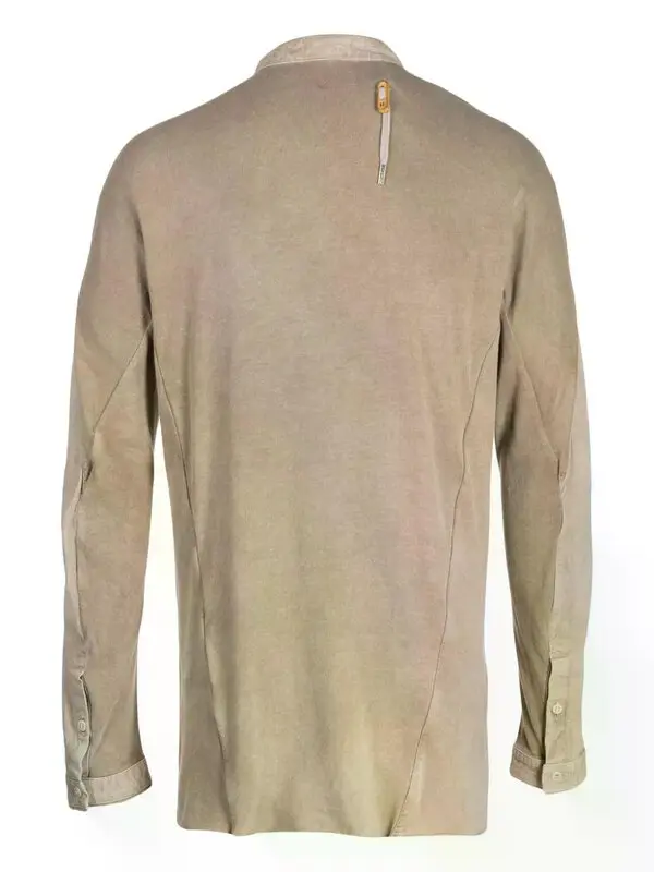 Boris Bidjan Saberi Collarless Cotton Shirt