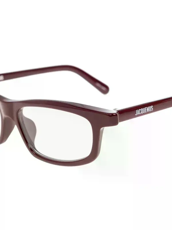 Jacquemus Logo-print Glasses - Red