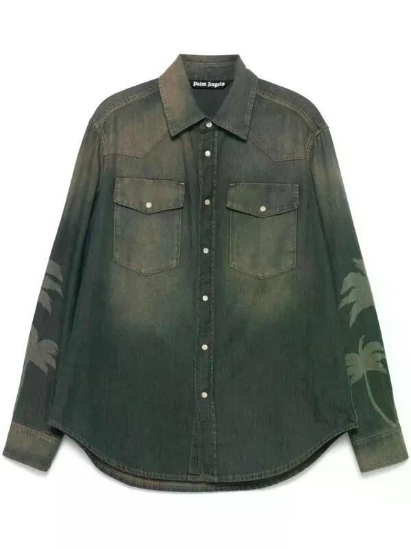 Palm Angels Palm-print Shirt
