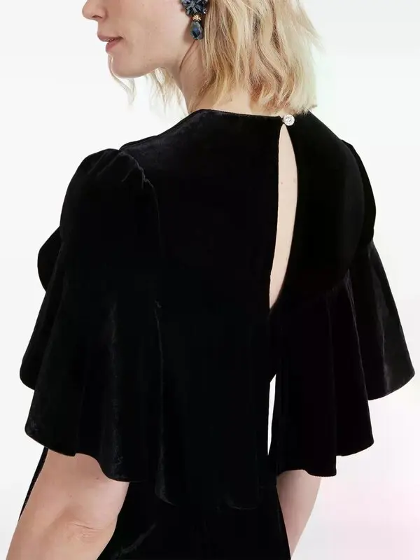 TEMPERLEY LONDON Ashcombe Velvet Midi Dress