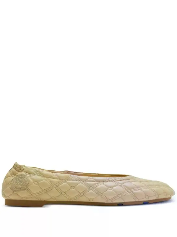 Burberry Quilted Lambskin Ballerina Flats