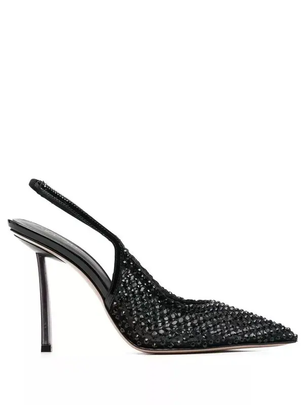 LE SILLA Gilda Mesh-panel Pumps