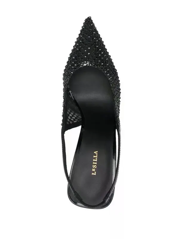 LE SILLA Gilda Mesh-panel Pumps