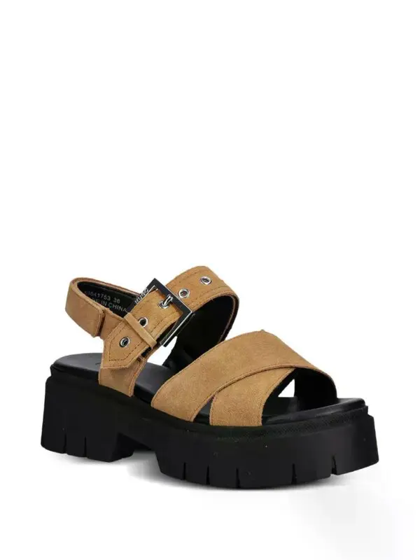 Hugo Buckle-strap Suede Sandals