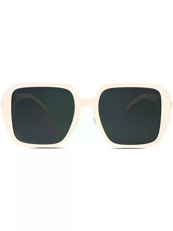 Versace Medusa Head Square Frame Sunglasses - White