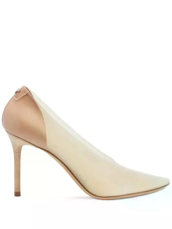 COURREGES 100mm Translucent Pumps