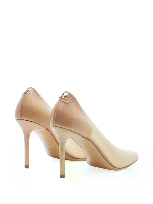 COURREGES 100mm Translucent Pumps