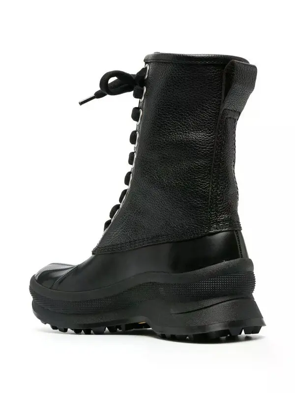 JIL SANDER Lace-up Calf Leather Combat Boots
