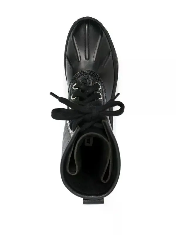 JIL SANDER Lace-up Calf Leather Combat Boots