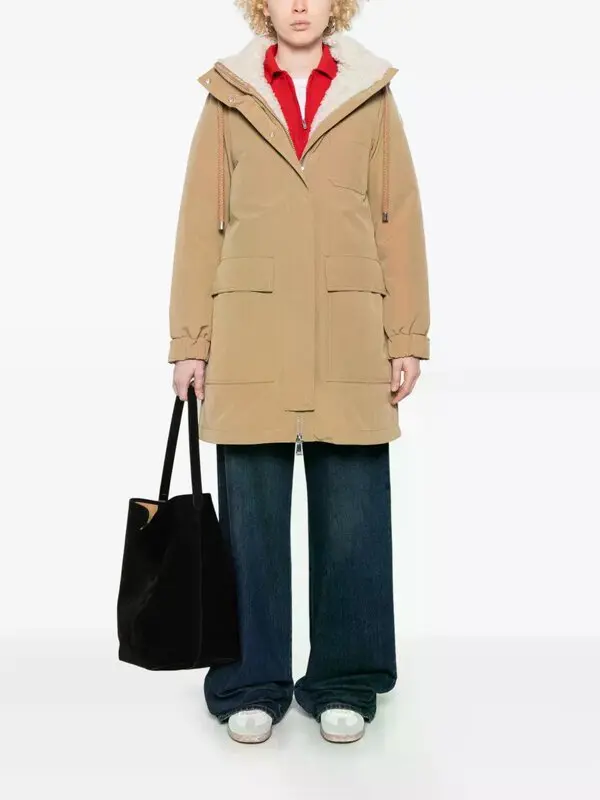 Moncler Urfe Padded Parka - Neutrals