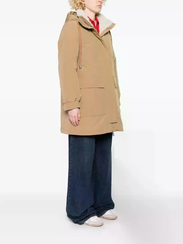 Moncler Urfe Padded Parka - Neutrals