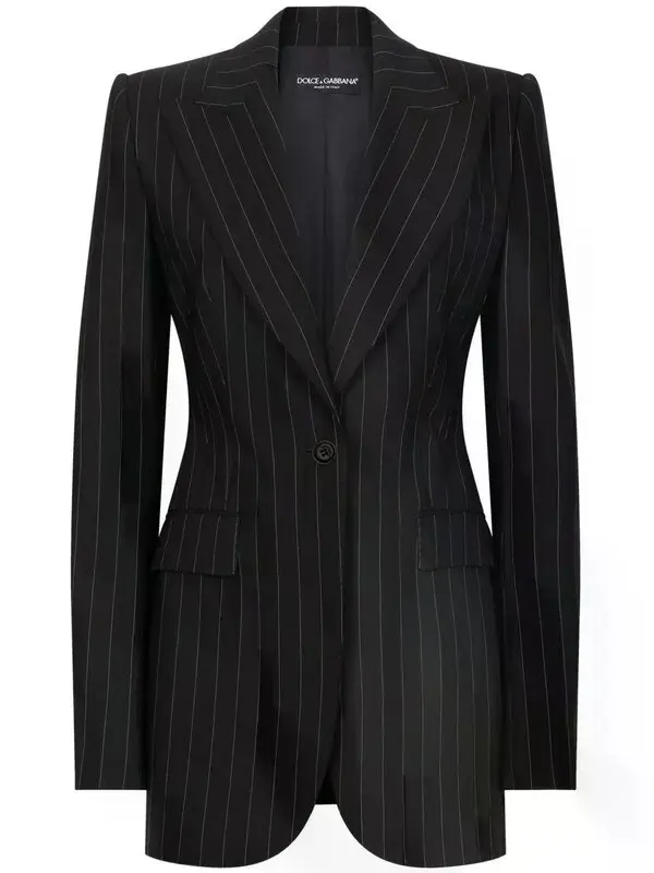 Dolce & Gabbana Striped Blazer - Black