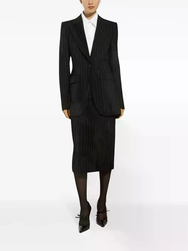 Dolce & Gabbana Striped Blazer - Black