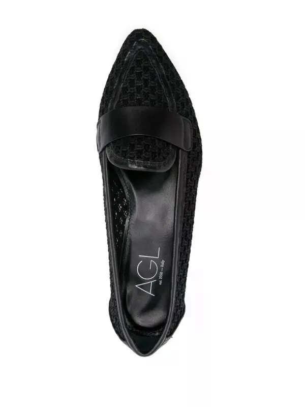 Agl Blanca Plots Woven Loafers