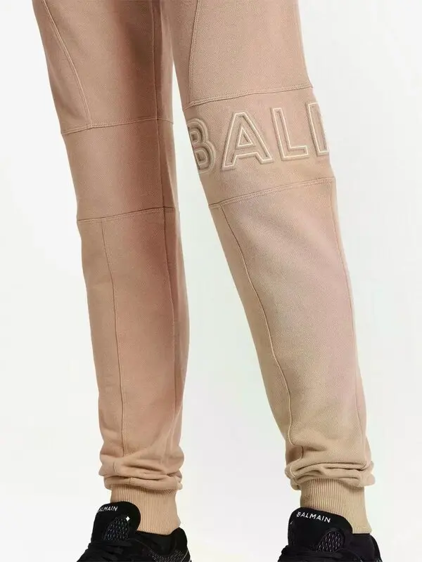 Balmain Embossed Logo Track Pants - Neutrals