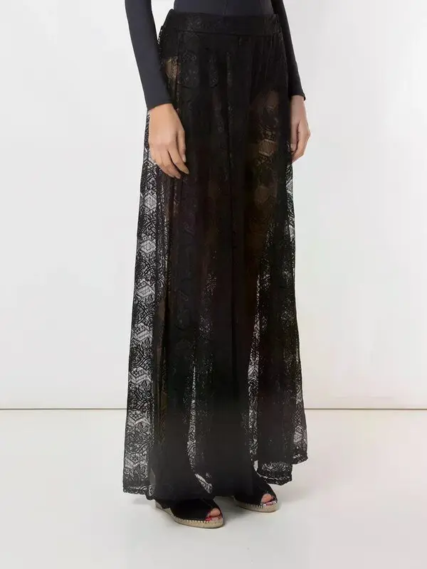 AMIR SLAMA Wide-leg Lace Trousers