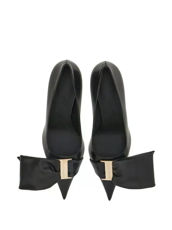 FERRAGAMO Leather Pumps With Oversized Bow