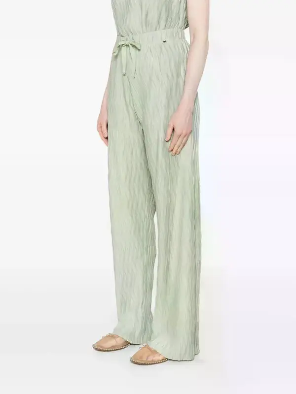 Herno Wrinkled-effect Trousers - Green