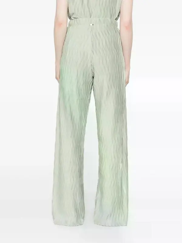 Herno Wrinkled-effect Trousers - Green