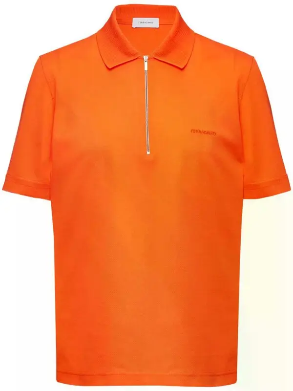 FERRAGAMO Half-zip Polo Top