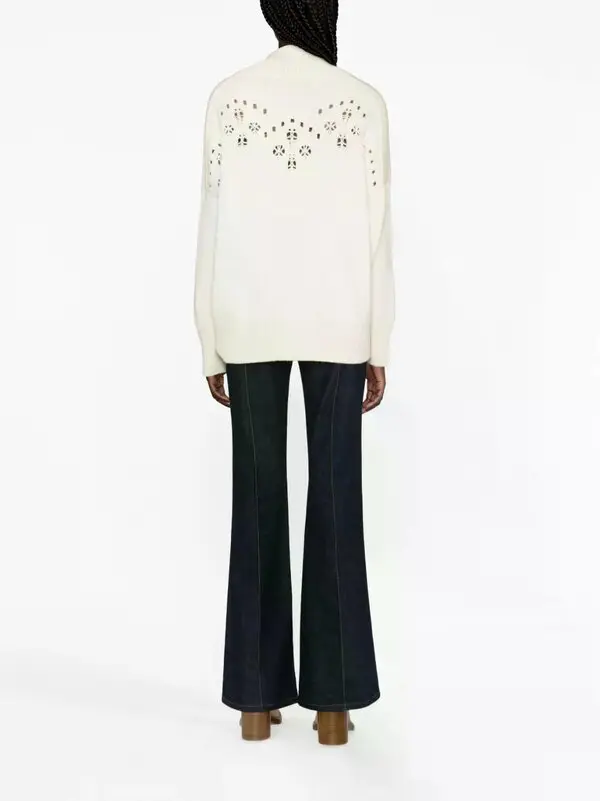 Chloé Pointelle-knit Wool Jumper