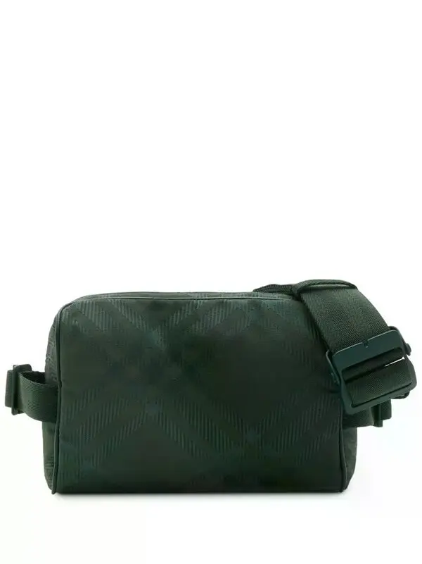 Burberry Check-jacquard Belt Bag - Green