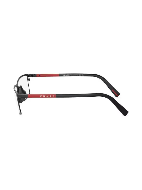 Prada Ps 53qv Rectangle-frame Glasses
