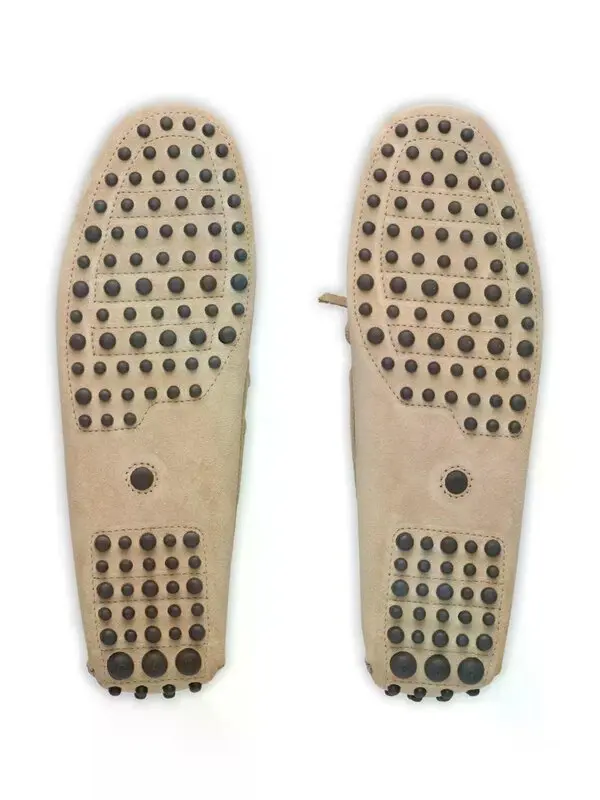 Car Shoe Suede Driving Shoes - Neutrals