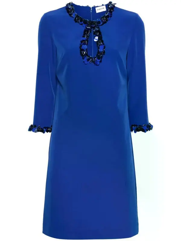 P.a.r.o.s.h Sequin-embellished Shift Dress - Blue