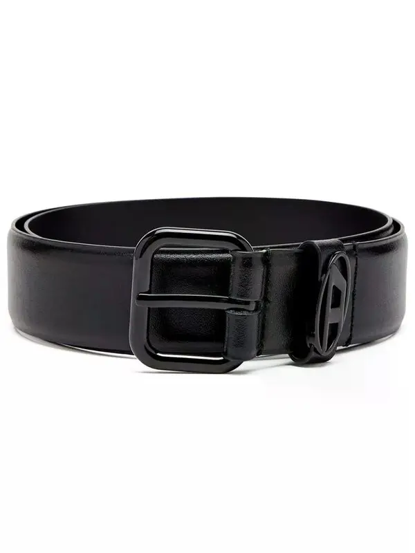 DIESEL® Leather B-1dr Belt - Black