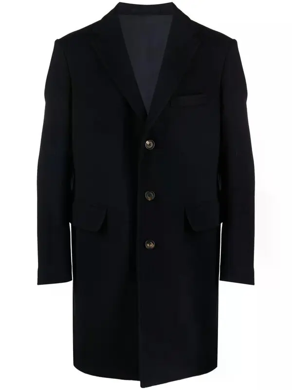 Eleventy Felted Single-breasted Coat