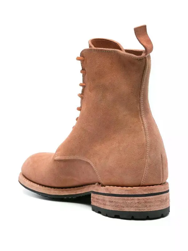Guidi Leather Lace-up Combat Boots