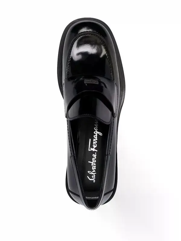 FERRAGAMO Nyx 30 Patent Leather Loafers