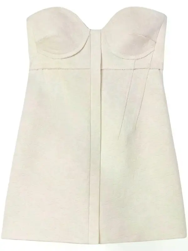 Proenza Schouler Patterned Jacquard Bustier Top
