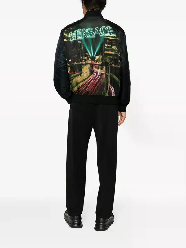 Versace Graphic-print Bomber Jacket