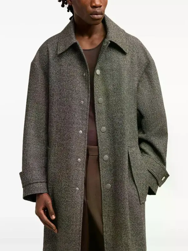 AMI Paris Belted Single-breasted Coat