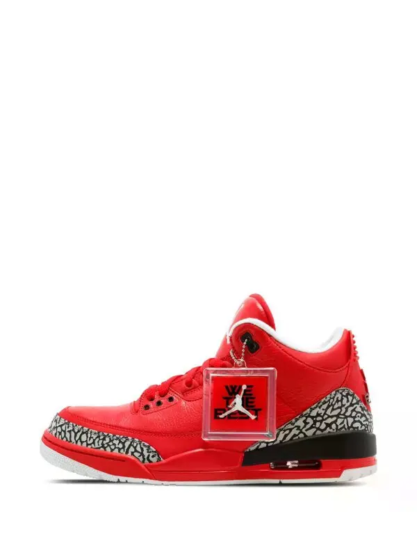 JORDAN X Dj Khaled Air 3 Retro Grateful Sneakers - Red
