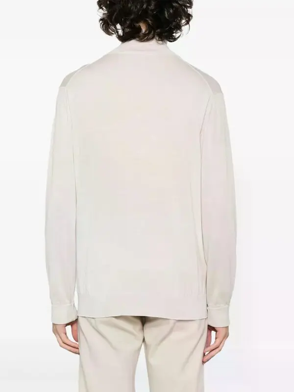 Eleventy Turtleneck Wool Jumper - Neutrals