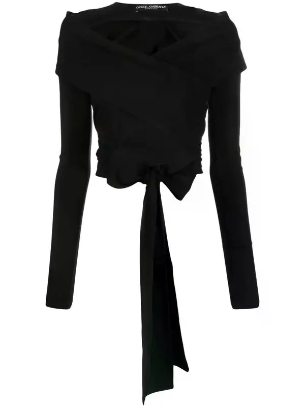 Dolce & Gabbana Cut-out Wrap Top