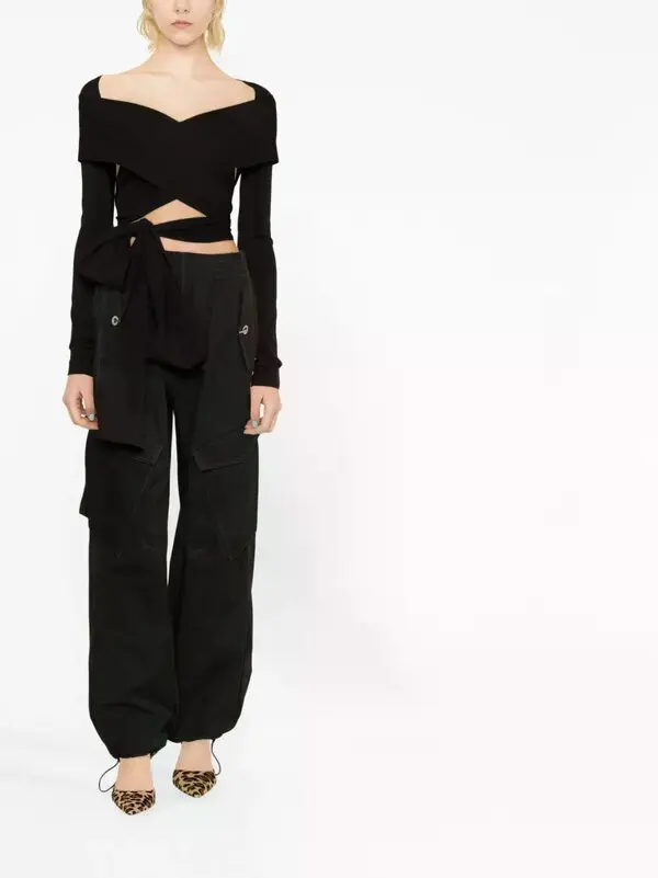 Dolce & Gabbana Cut-out Wrap Top