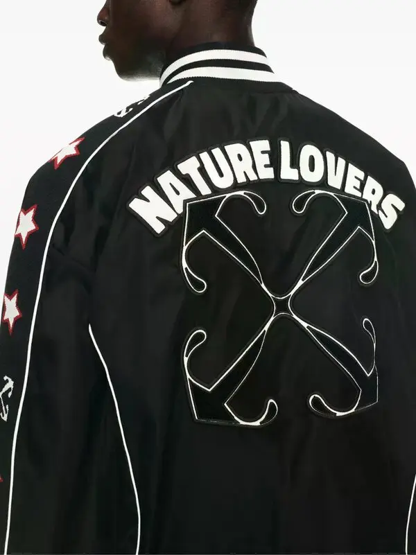 Off-White Varsity-patch Bomber Jacket