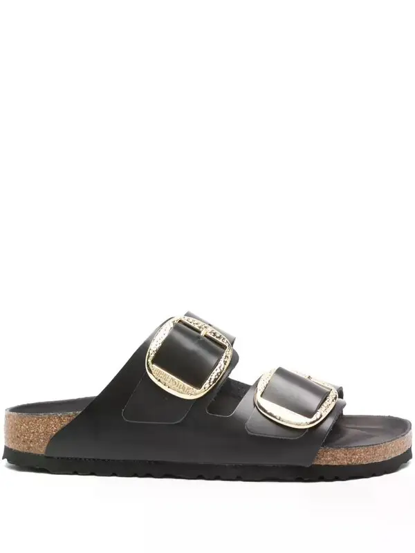 BIRKENSTOCK Arizona Big Buckle Slides - Brown