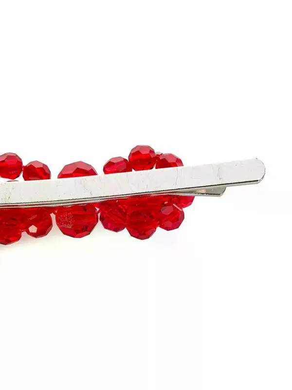 Simone Rocha Flower Hair Clip - Red