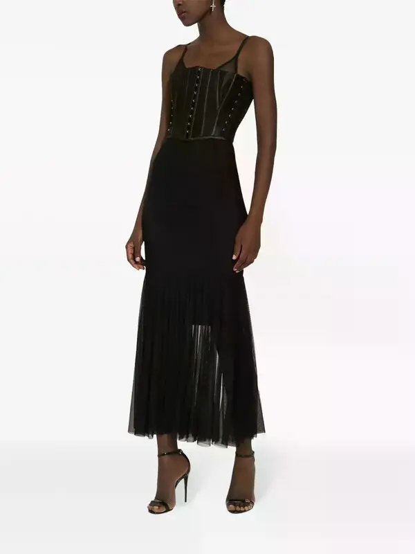 Dolce & Gabbana Lace-detail Sheer Bodysuit