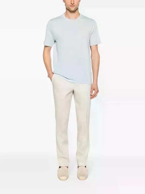 Michael Kors Round-neck Ribbed-knit T-shirt