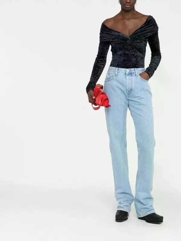 Attico High-rise Straight-leg Jeans