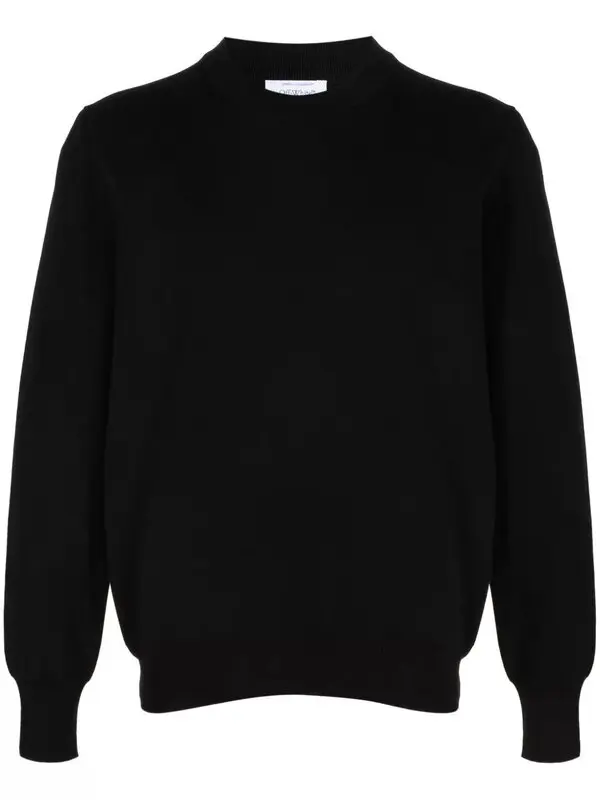Off-White Arrows Motif Cotton Sweatshirt - Black