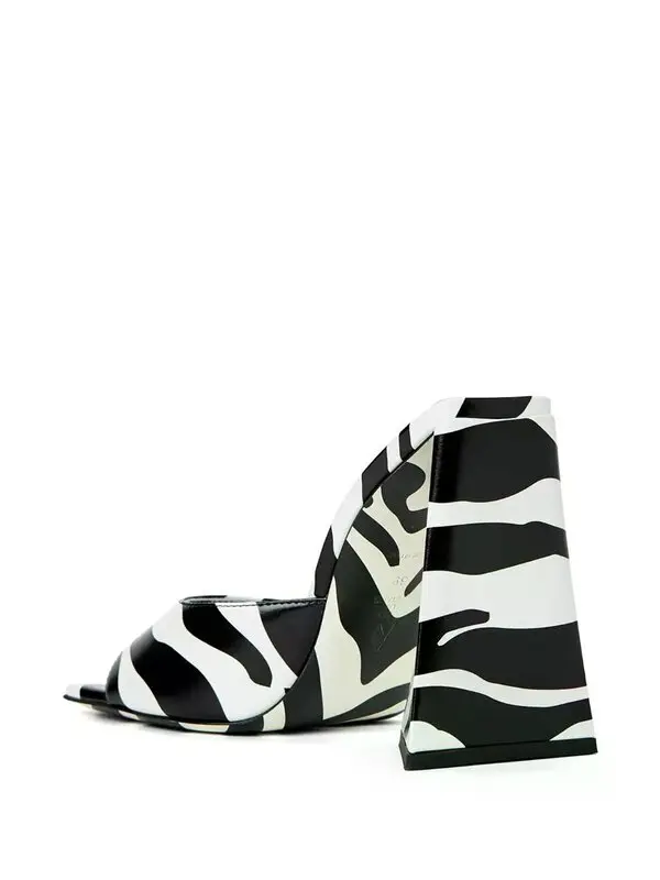 Attico Devon Zebra-print Sandals