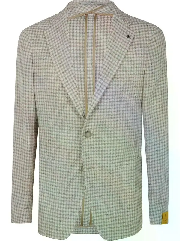 Tagliatore Checked Blazer - Neutrals